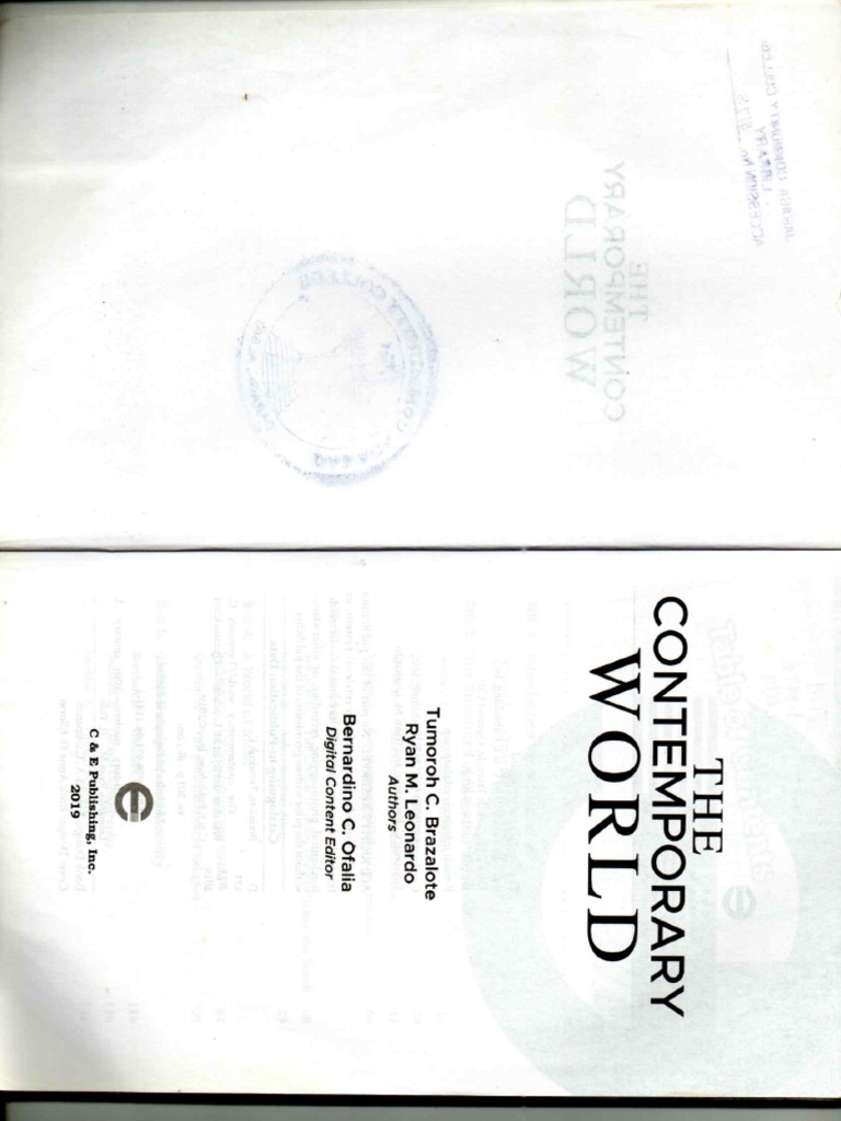 TheContemporaryWorld Book | PDF