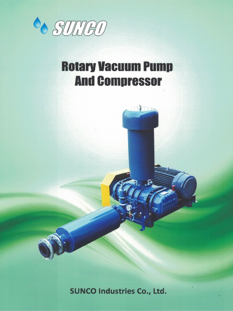 SUNCO Rotary Vacuum Pump | PDF
