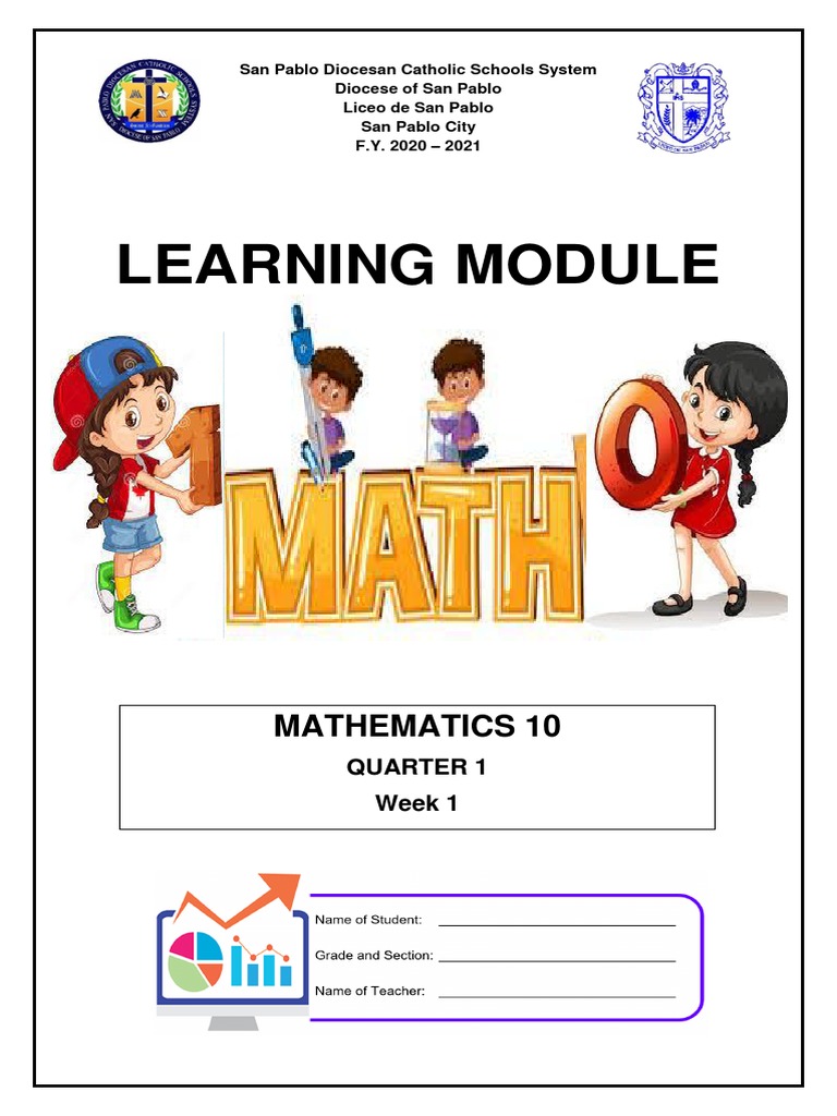Learning Module: Mathematics 10 | PDF | Mathematics | Learning