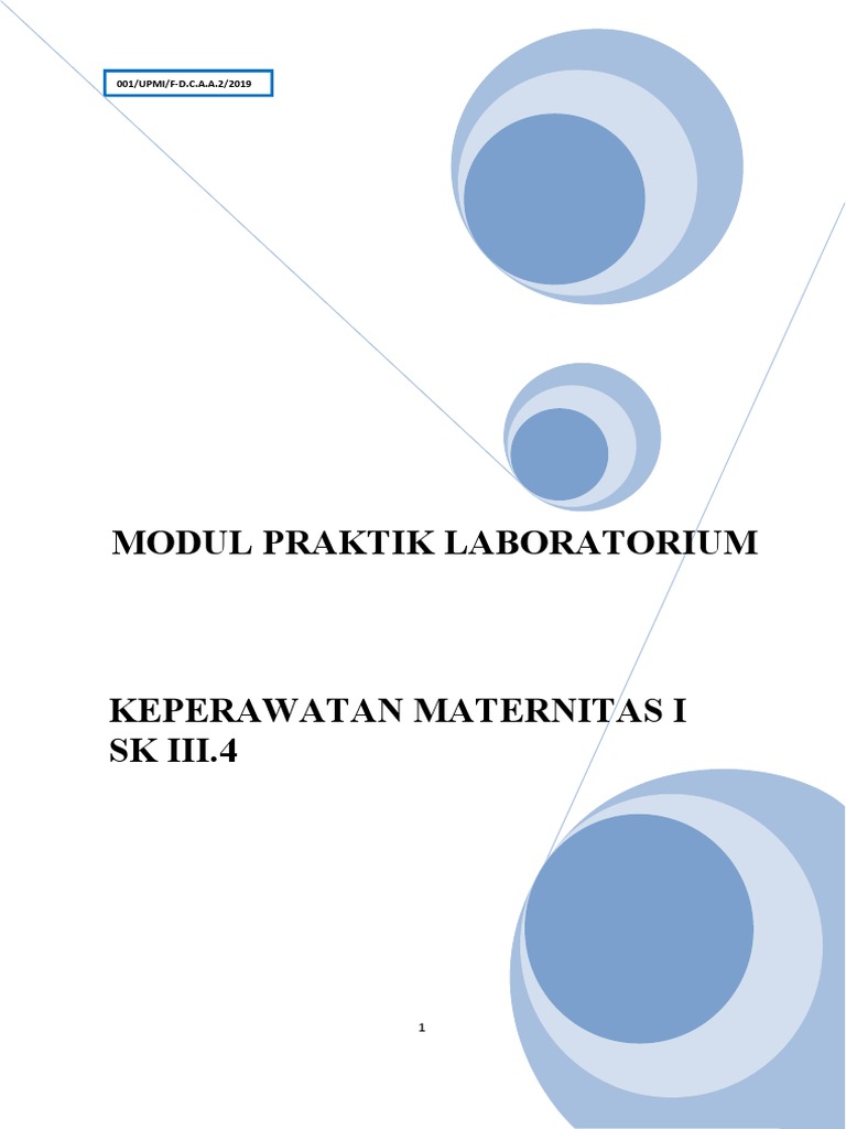 Modul Praktik Lab Keperawatan Maternitas I 2020-2021 TERBARU | PDF