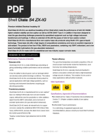 Shell Diala S4 ZX-I Technical Data Sheet | PDF | Transformer | Viscosity