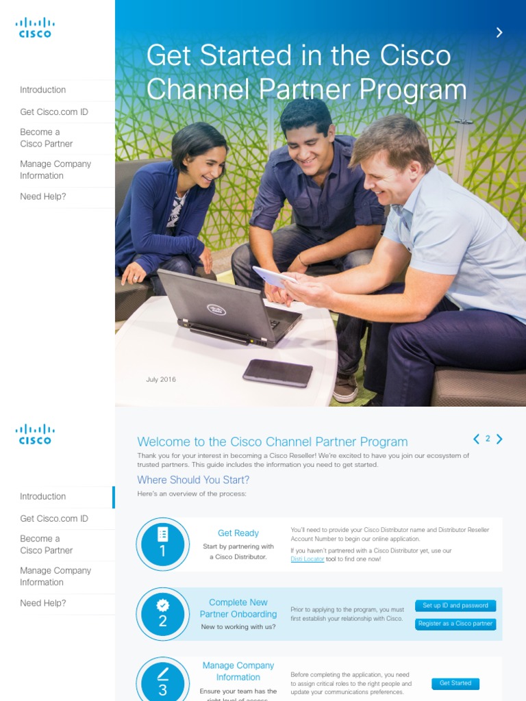 Get Started Channel Partner Program | PDF | Cisco Systems | Cyberspace