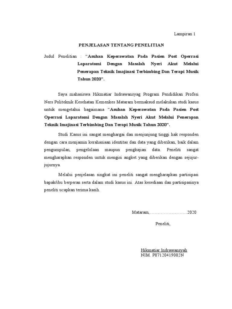 Lampiran Studi Kasus | PDF | Pengembangan Diri | Kesehatan Holistik