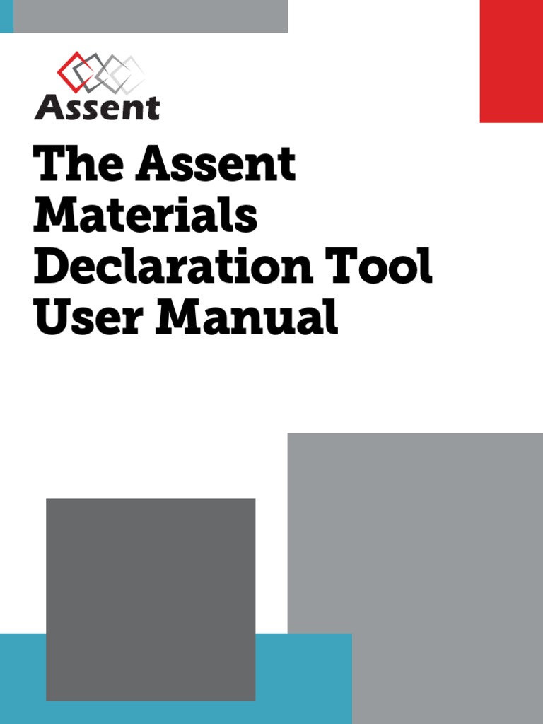 Assent Materials Declaration Tool Guide | PDF | Xml | Computing