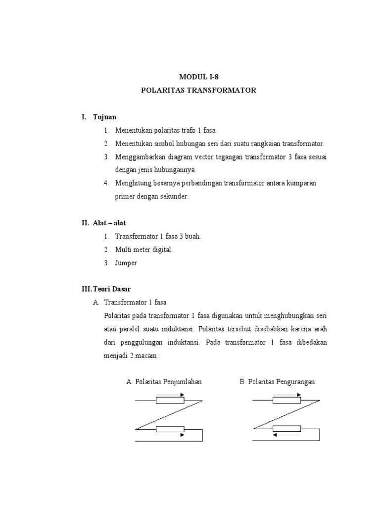 Polaritas dan Hubungan Transformator 3 Fasa | PDF