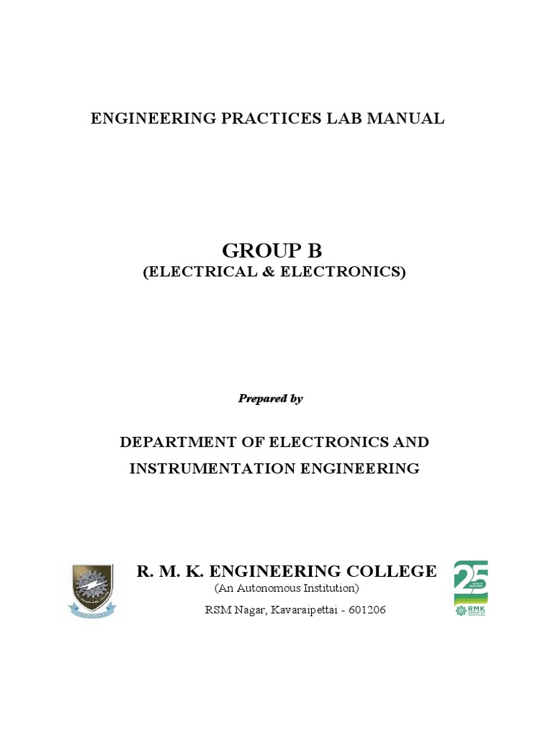 EP LAB Manual | Download Free PDF | Capacitor | Fuse (Electrical)