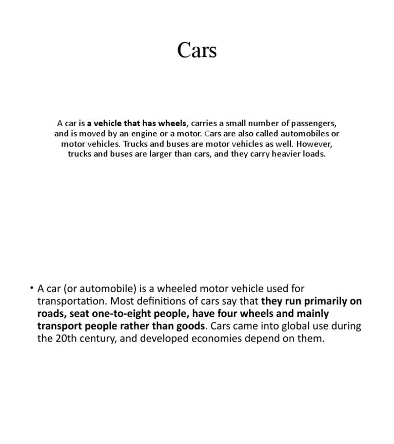 Cars | PDF