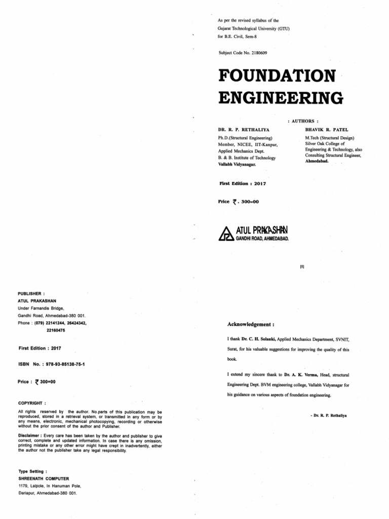 Foundation Engineering Pdf