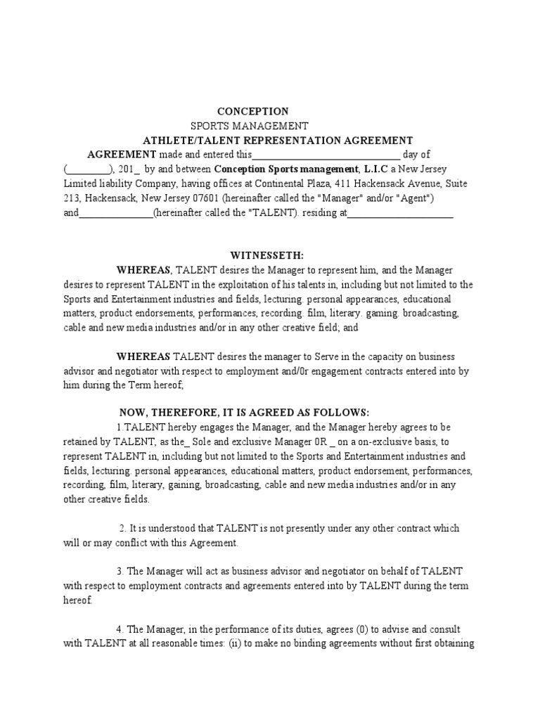 Representing Athletes in Sports, Entertainment, and Beyond: An Analysis ...