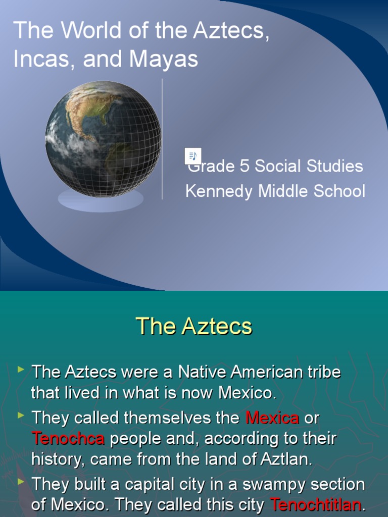 The World of The Aztecs, Incas, and Mayas: Grade 5 Social Studies ...