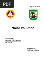 Assignment 2 Topic 4: Noise Pollution | PDF | Sound | Noise