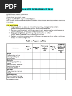 Performance Task Filipino Grade3 | PDF