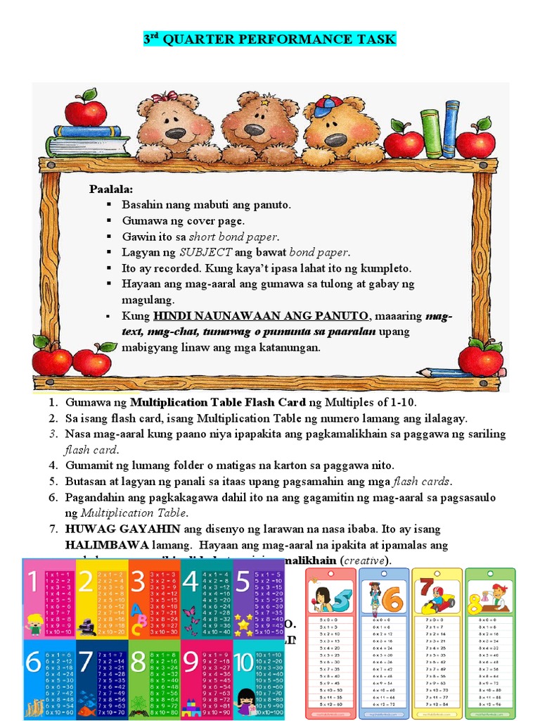 3rd Quarter Performance Task | PDF