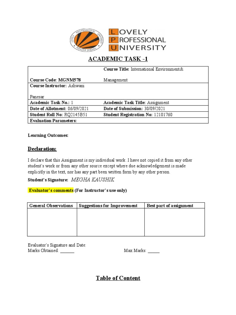Final Report of IB ASSIGNMENT Final | PDF | Taxes | Brand