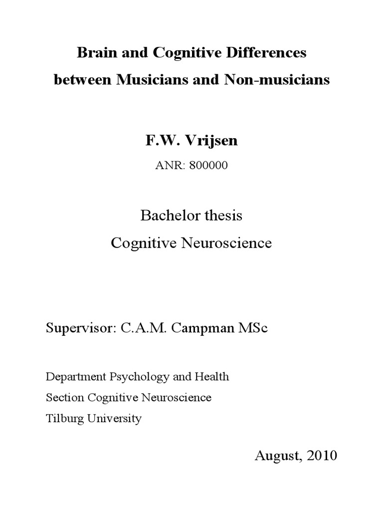 Brain and Cognitive Differences | PDF | Mental Chronometry | Attention