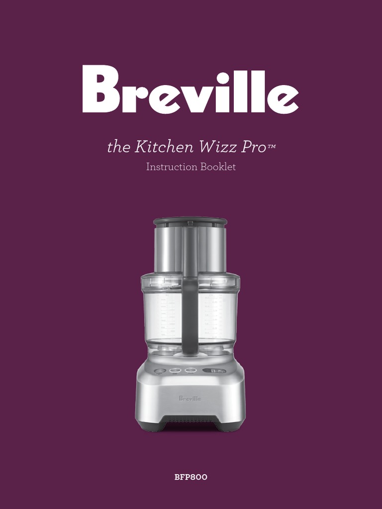 bfp800 Kitchen Wizz | Download Free PDF | Dough | Food Processor