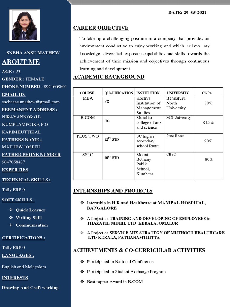 Sneha Resume | PDF | Pedagogy | Learning