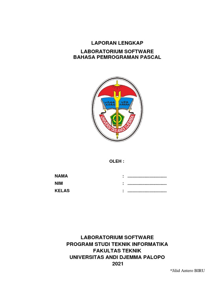 Format Laporan Lengkap Pdf Komputer