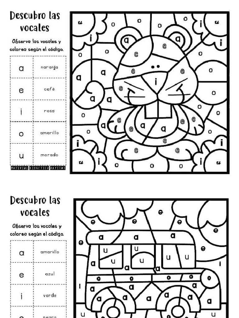 Descubre Las Vocales | PDF