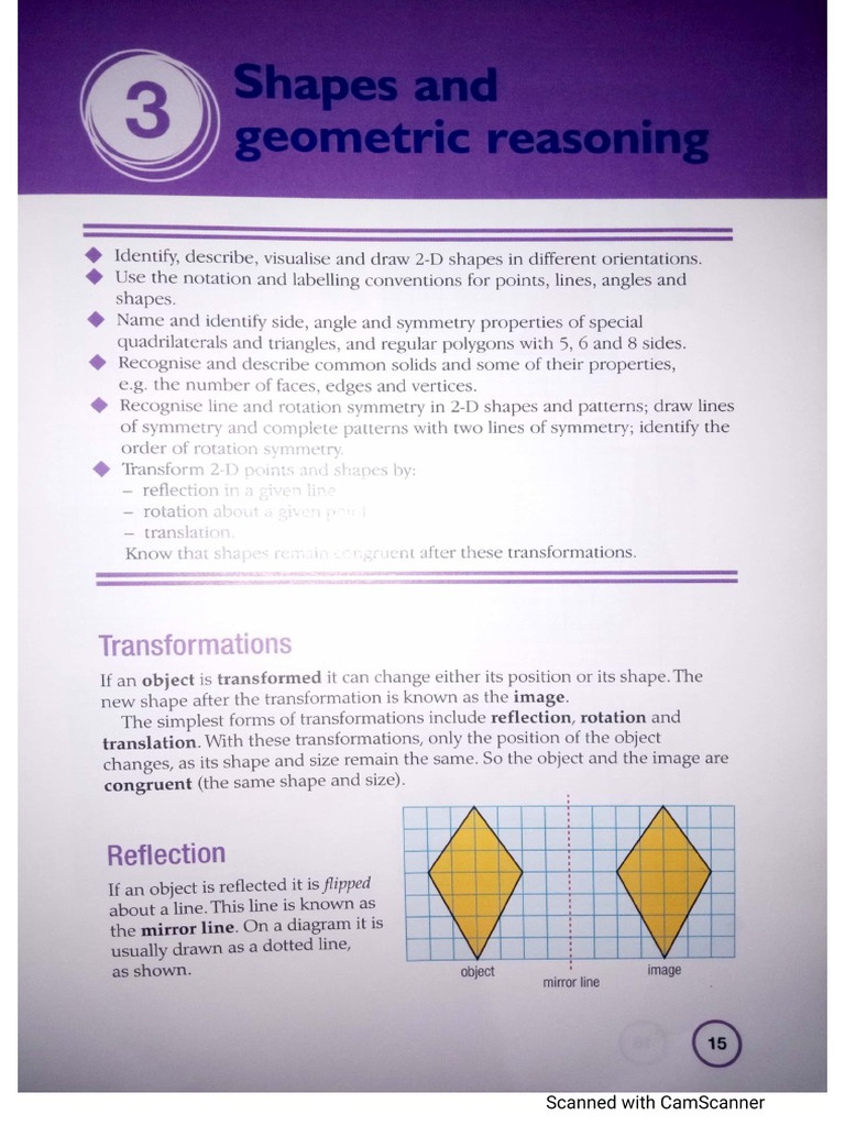 P6 Cambridge Geometry WS2 | PDF