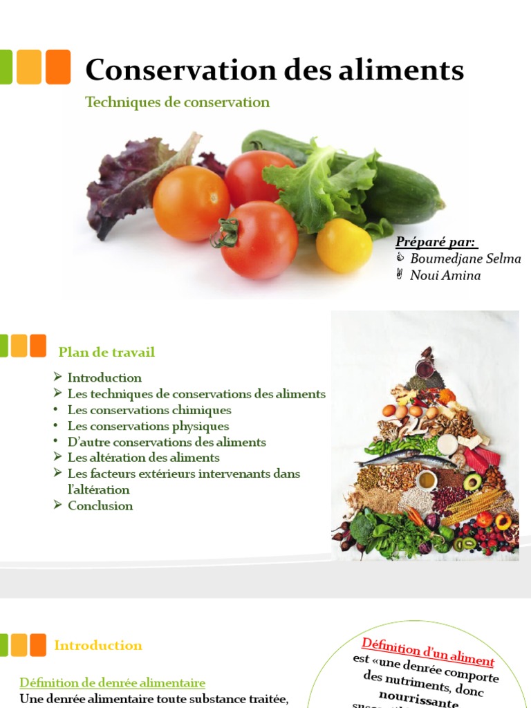 Conservation Des Aliments | PDF | Conservation des aliments | Fumer ...