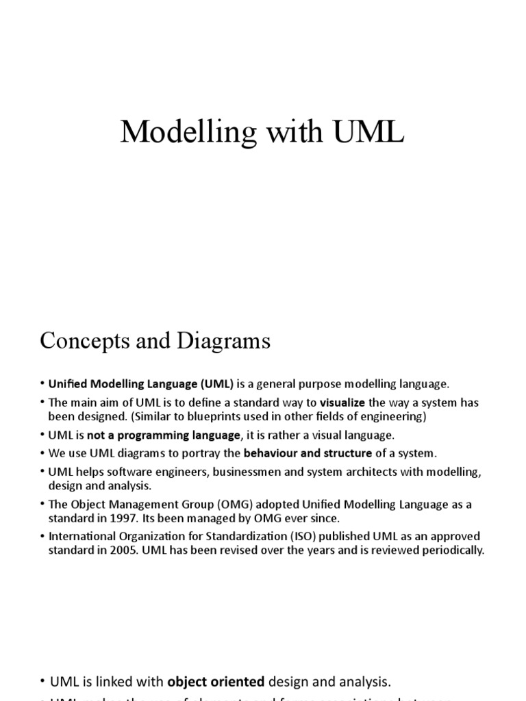 Modelling With UML in Software Engineering | PDF | Unified Modeling ...