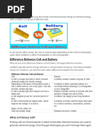 Primary and Secondary Cells | PDF | Rechargeable Battery | Cathode