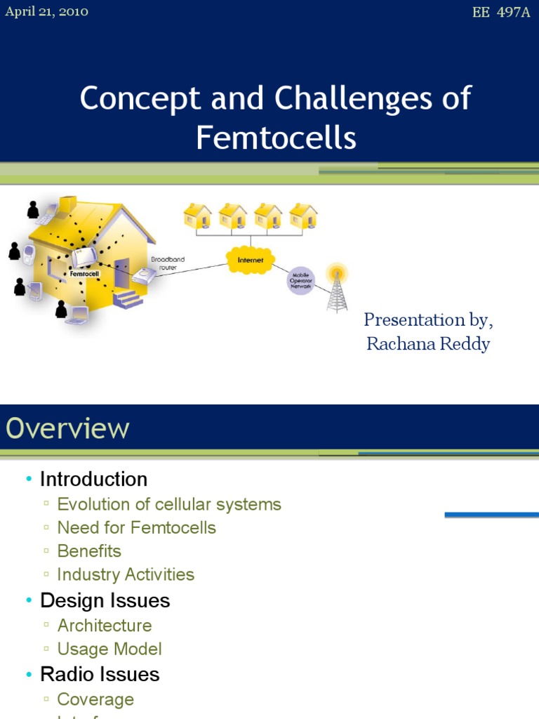 Femtocells: Concept and Challenges | PDF | Physical Layer Protocols ...