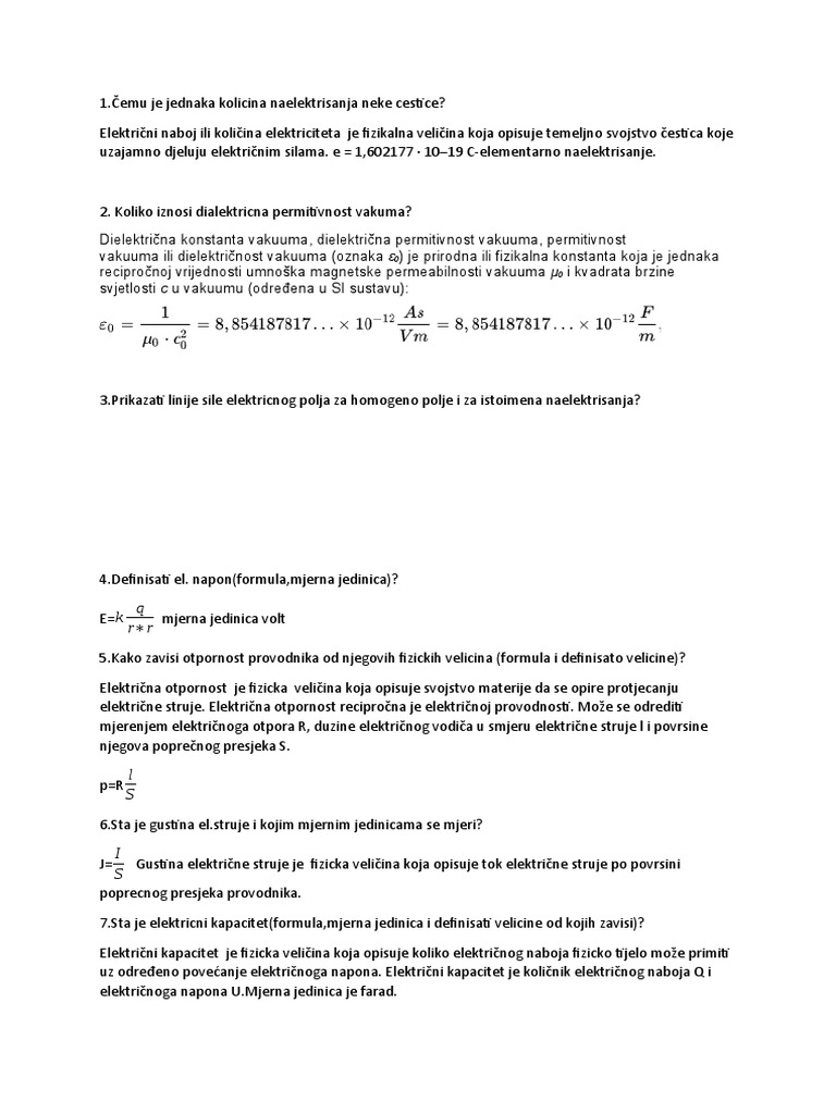 Fizika Pitanja | PDF
