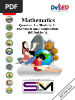 Mathematics: Quarter 1 - Module 1: Generating Patterns | PDF | Sequence | Equations