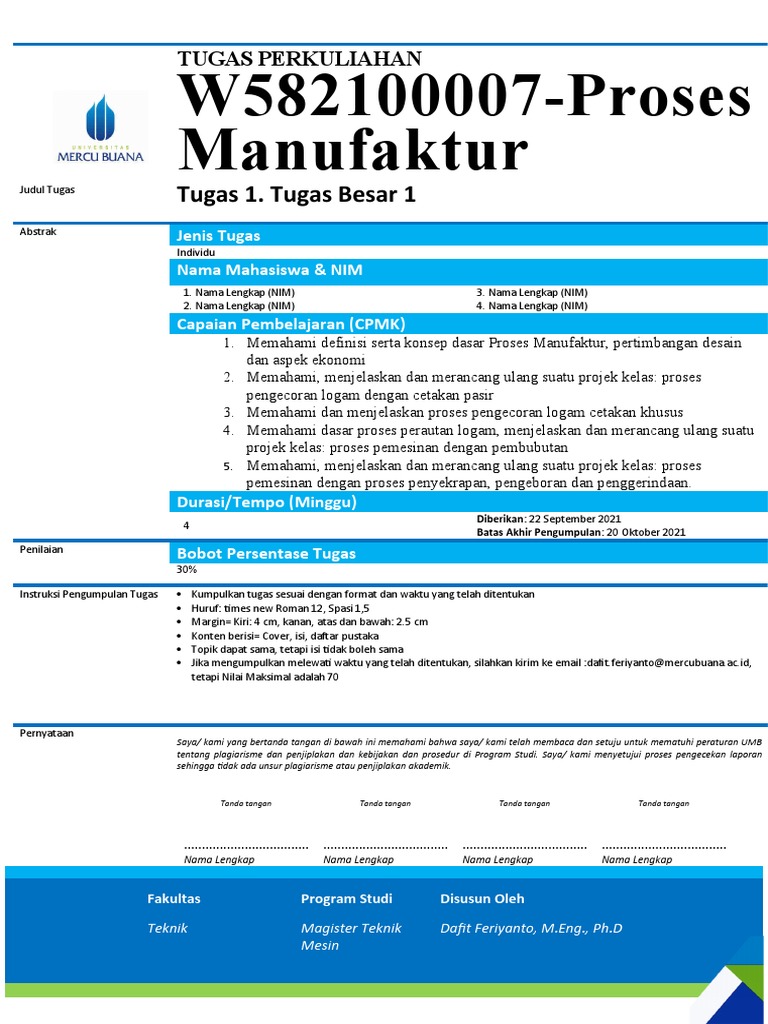 TB1-proses Manufaktur | PDF