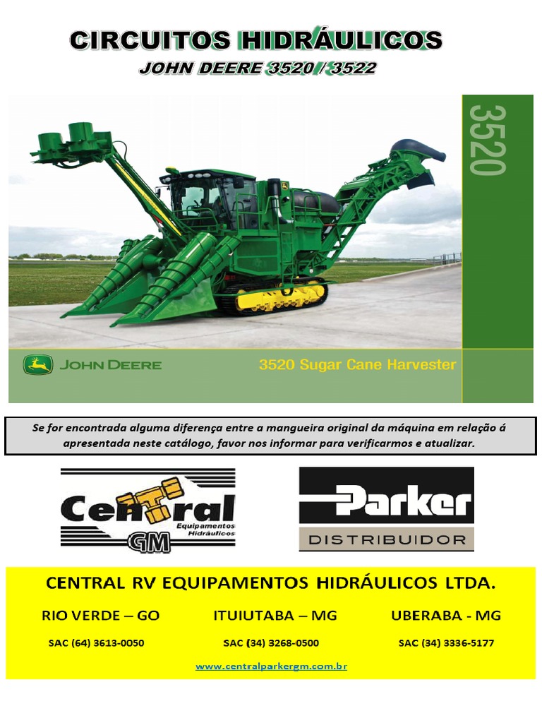Catálogo Circuitos Hidr. JD 3520-3522 - 2018-1 | PDF | Tecnologia de motores | Máquinas