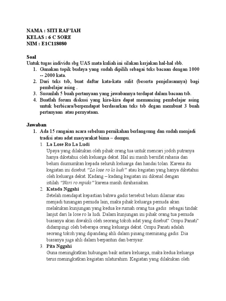 PLB Siti Raf'iah | PDF