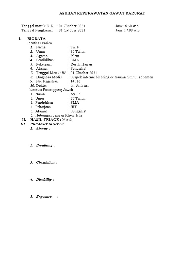Format Askep Gadar-Dikonversi | PDF