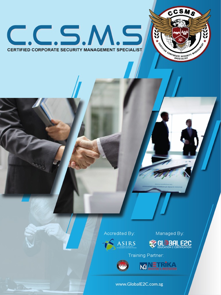 Brochure-CCSMS-Online Training-20200402 | PDF | Emergency Management | Crisis Management