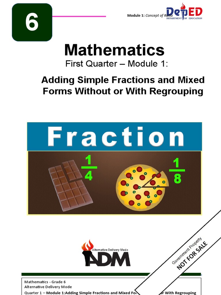 Mathematics: Adding Simple Fractions and Mixed Forms Without or With ...