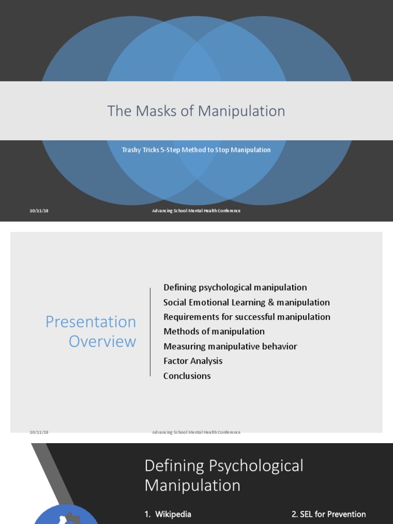 Masks of Psychological Manipulation | PDF | Psychological Manipulation ...