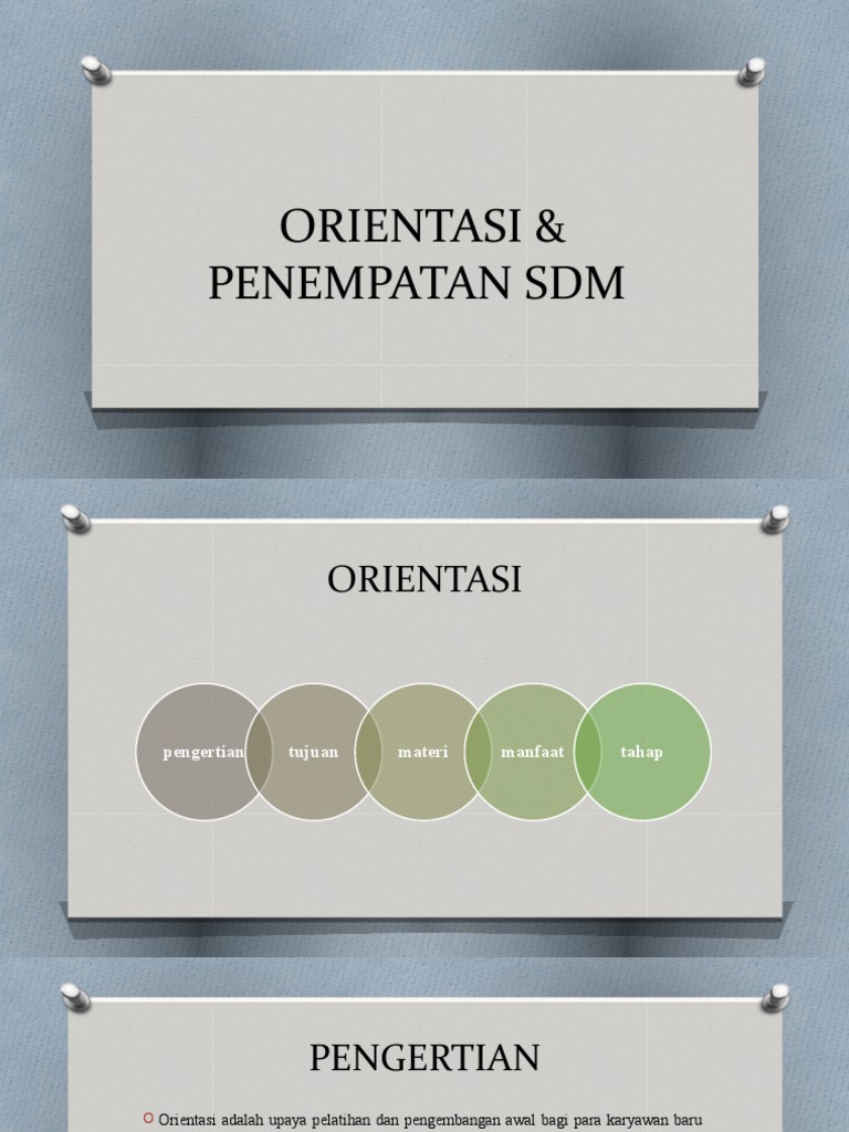 PENEMPATAN & ORIENTASI Sumber Daya Manusia | PDF | Karier & Perkembangan