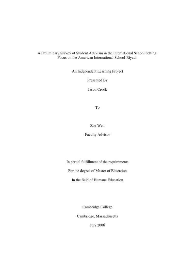 Jason Crook Complete ILP | PDF | Teachers | Institution