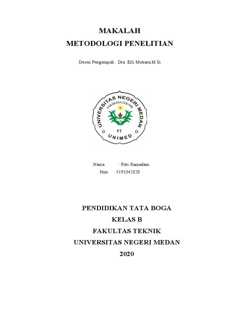 Makalah Metodologi Penelitian | PDF