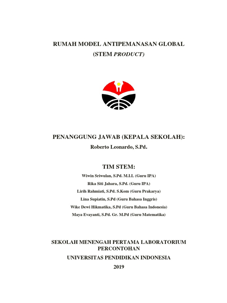 Naskah Implementasi STEM SMP LABS UPI 2019 | PDF | Sains & Matematika