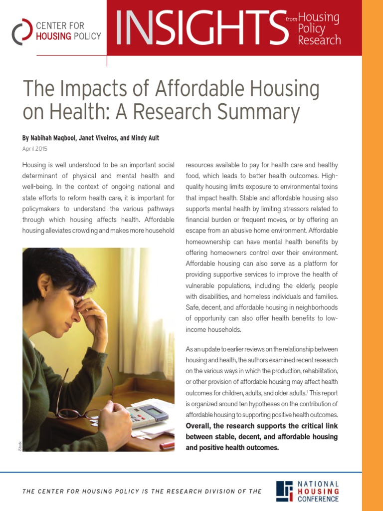 The Impacts of Affordable Housing On Health: A Research Summary ...