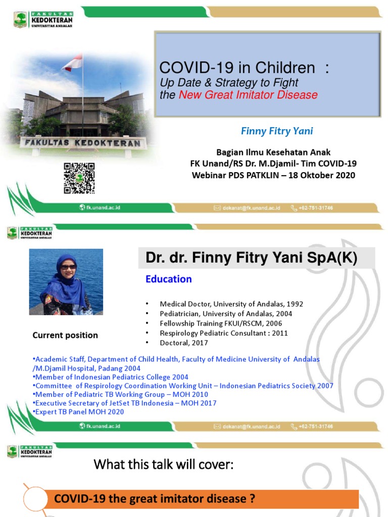Dr. Finny Fitri Yani - COVID-19 - Great - Imitator-1 | PDF | Antiviral ...