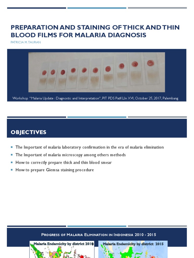2.preparation and Staining of Thick and Thin Blood | PDF | Staining ...