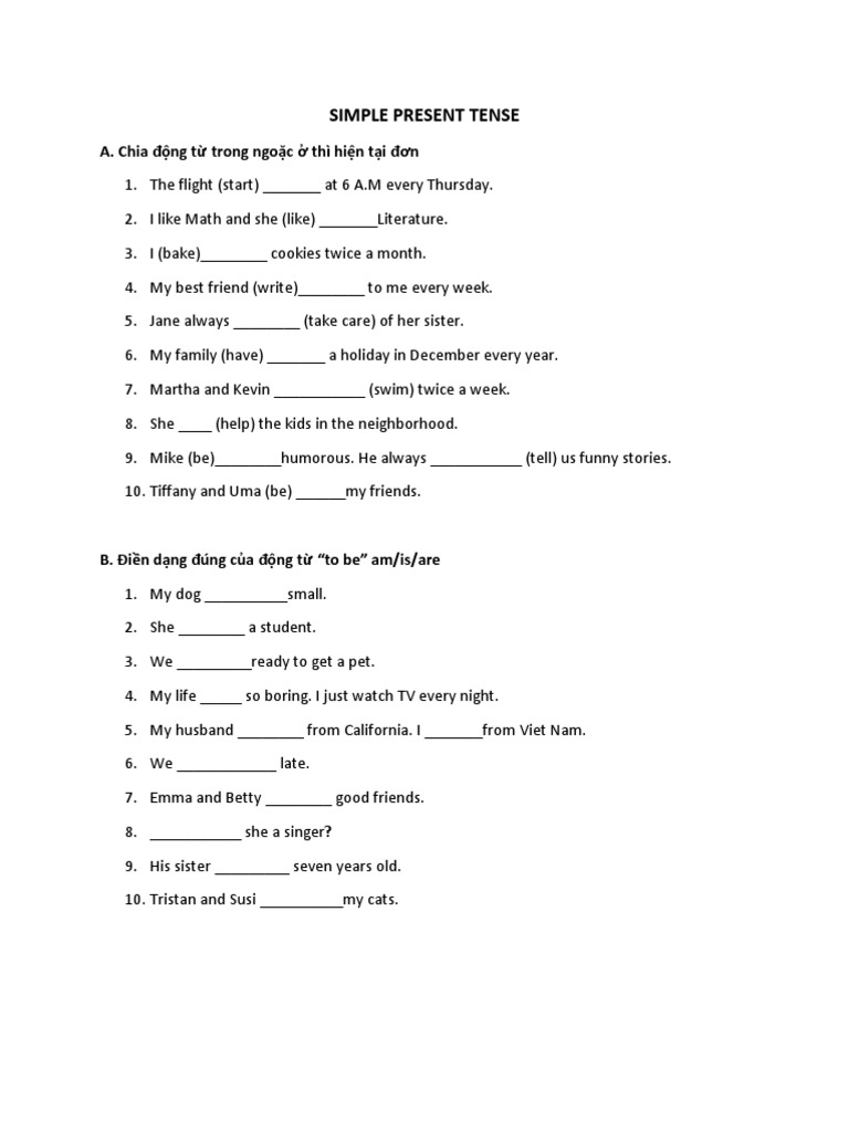 Simple Present Tense Practice 1 | PDF | Language Arts & Discipline | Poetry