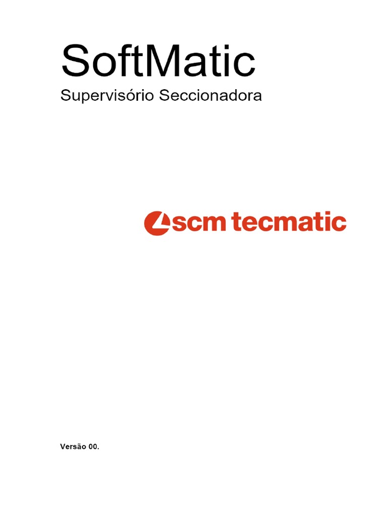 SoftMatic. Supervisório Seccionadora. Versão PDF Download Grátis | PDF