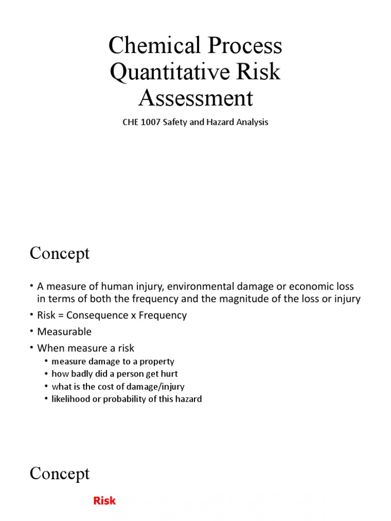 Chemical Risk Assessment Guide | PDF | Risk | Risk Assessment