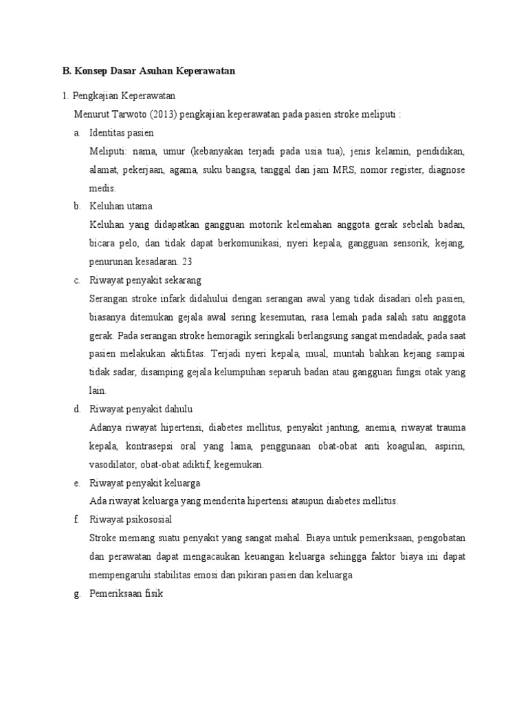 Askep Teori Cva Hemoragik | PDF