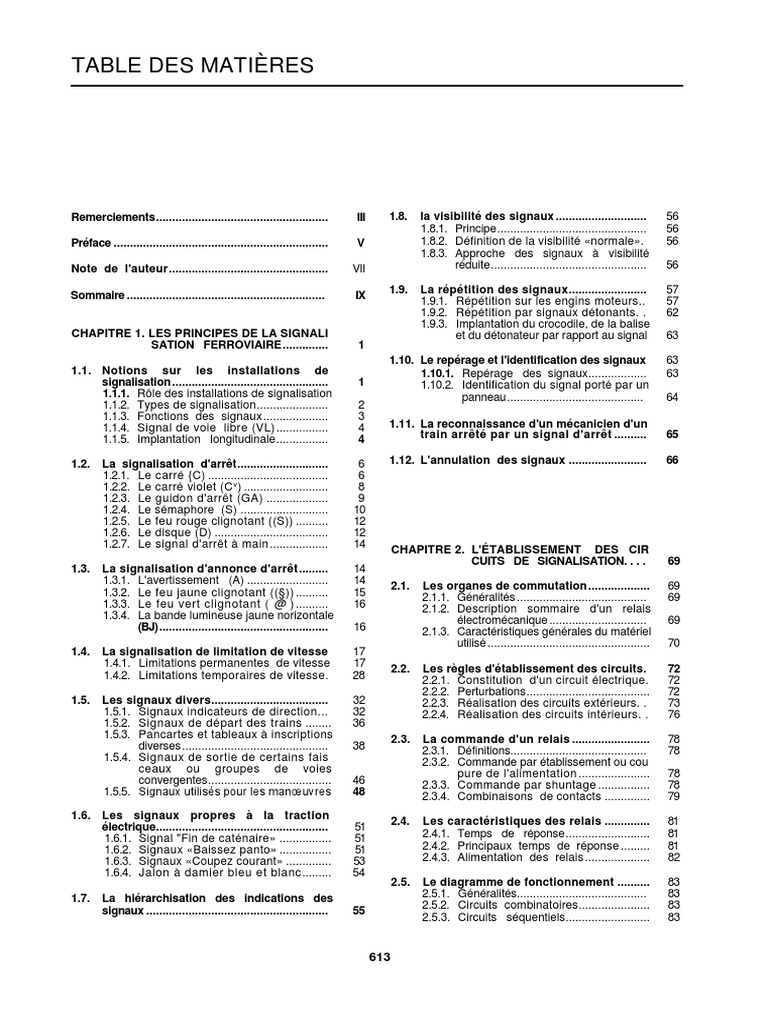 01 Table Des Matières | PDF | Sécurité des transports | Ingénierie des ...