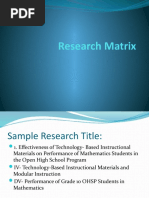 RESEARCH TITLES Sample | PDF | Criminology | Criminal Justice